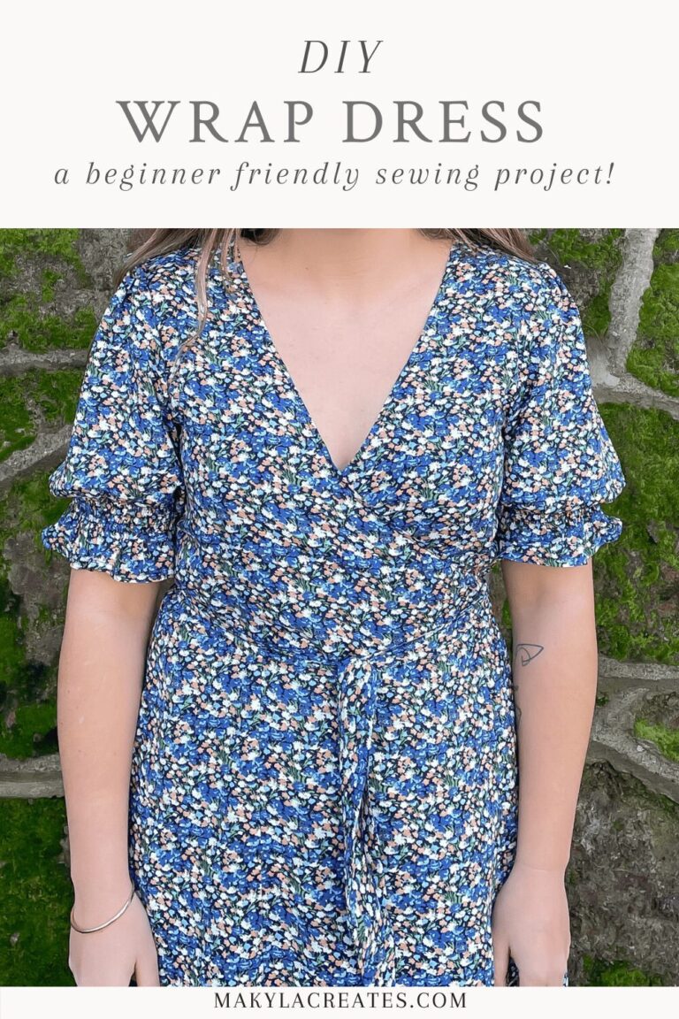 DIY Wrap Dress - Makyla Creates