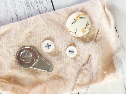 How to Sew a Button - 3 Button Types - Makyla Creates