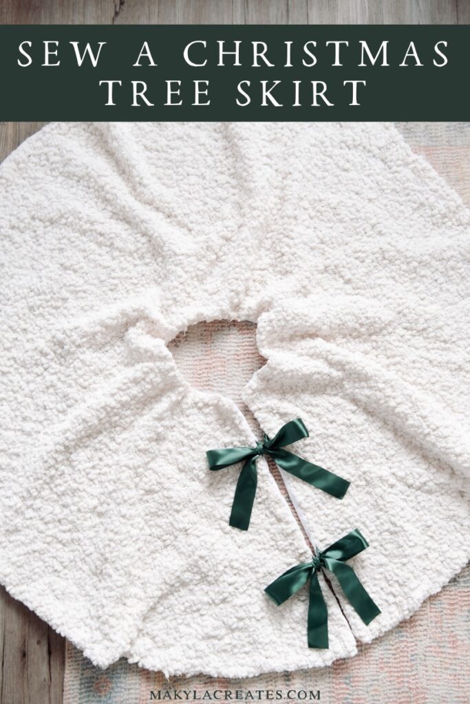 Simple Christmas Tree Skirt Pattern - Makyla Creates