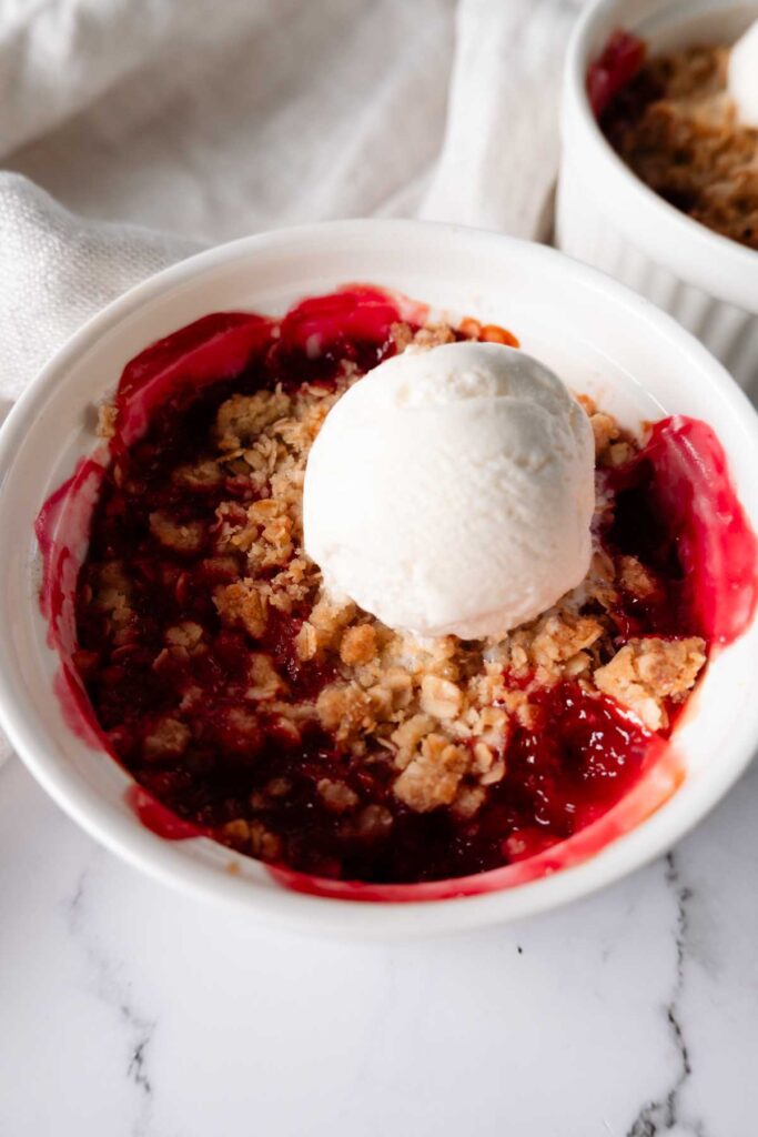 The Easiest Cherry Crisp You'll Ever Make - Makyla Creates