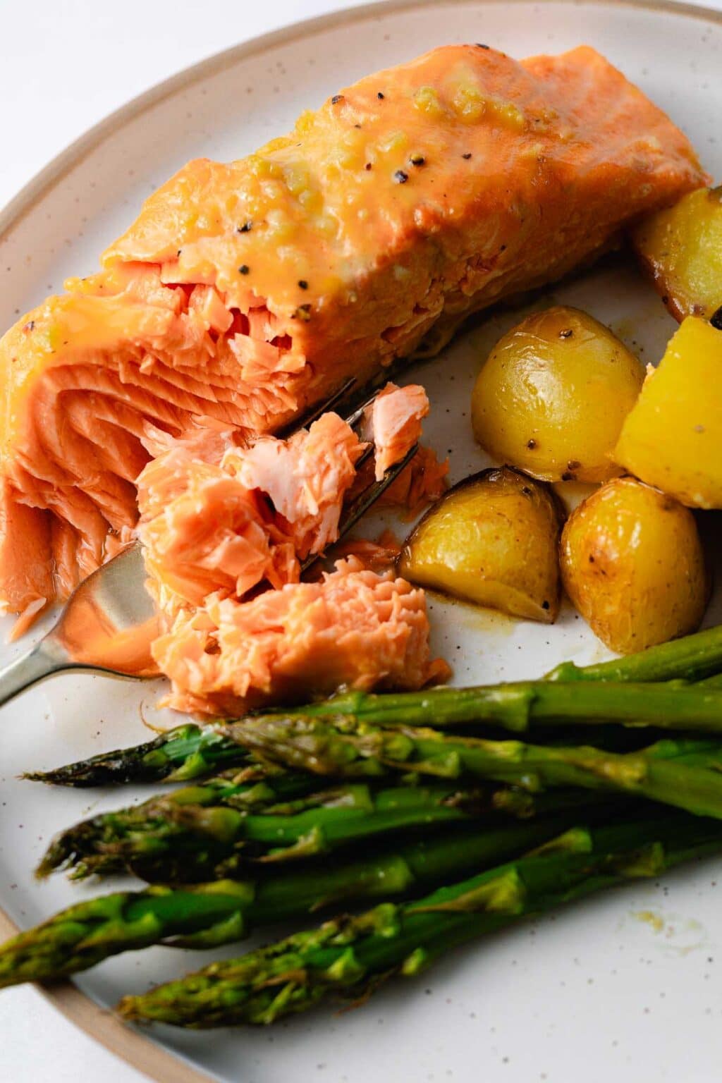Honey Mustard Salmon Sheet Pan - Makyla Creates