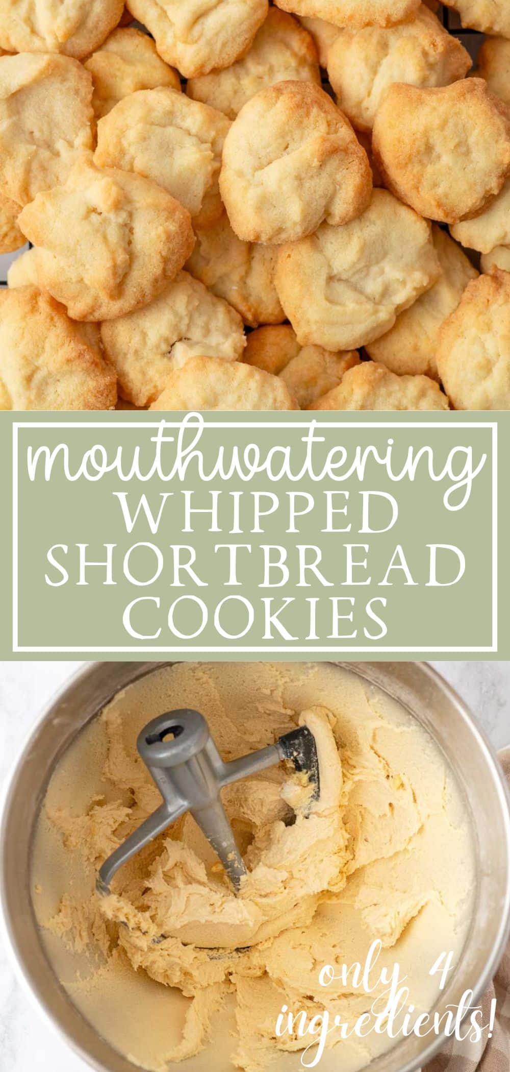 Old-Fashioned Whipped Shortbread - Makyla Creates