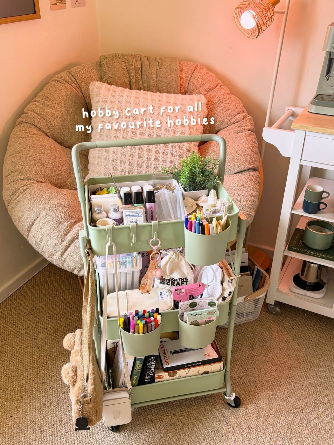 13 Hobby Cart Ideas to Organise Your Current Obsession - Makyla Creates