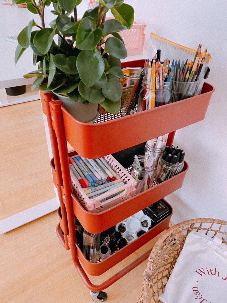 13 Hobby Cart Ideas to Organise Your Current Obsession - Makyla Creates